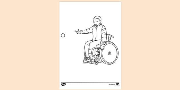 FREE! - Paralympic Boccia Colouring Sheet | Colouring Sheets