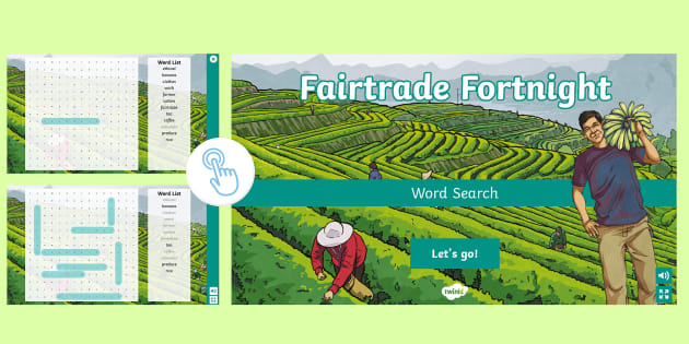 Fairtrade Fortnight Wordsearch Differentiated (Teacher-Made)