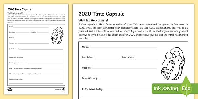 time capsule exercise