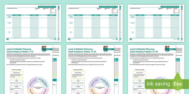 Level 6 Phonics Editable Weekly Plan - Twinkl Phonics - KS1