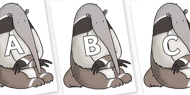 FREE! - A-Z Alphabet on Anteater to Support Teaching on The Great Pet Sale