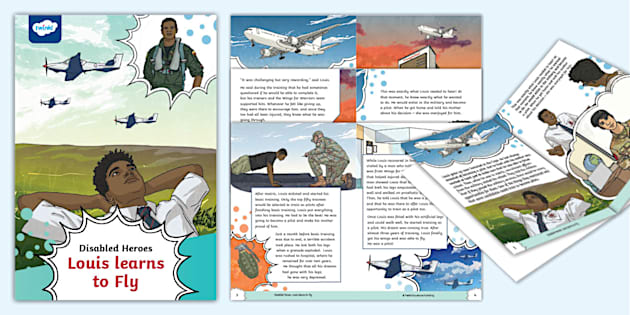 Louis Learns to Fly – Disabled Heroes – Twinkl Mini Book