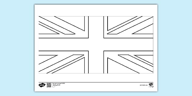 👉 Union Jack flag template | Activities | Twinkl - Twinkl