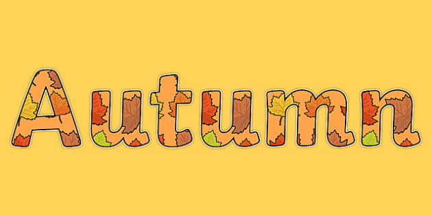 Autumn Display Lettering - autumn, display lettering, autumn display