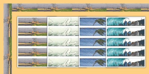 Natural Phenomena Bulletin Board Borders (teacher made)