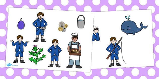 Simple Simon Stick Puppets (teacher made) - Twinkl