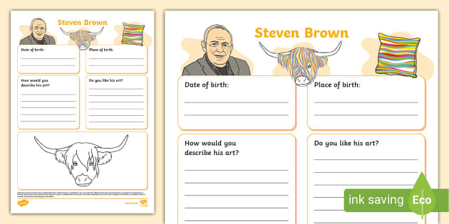 Steven Brown Fact File Template (teacher made) - Twinkl