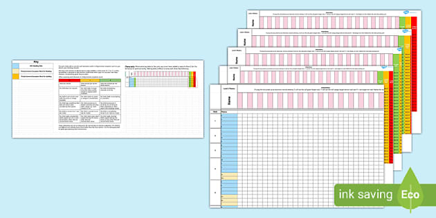 Formative Assessment Running Record Spreadsheet - Twinkl