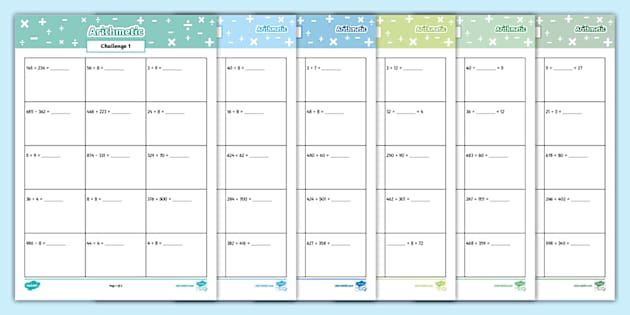 👉 Year 3 Arithmetic Challenge Pack 2 (teacher made) 👉 Year 3 Arithmetic Challenge Pack 2 (teacher made)