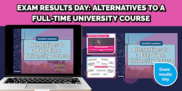 Scottish Learners: Alternatives to a Full-Time University Course PowerPoint