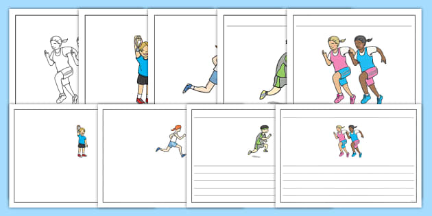 The London Marathon Writing Frames (teacher made) - Twinkl