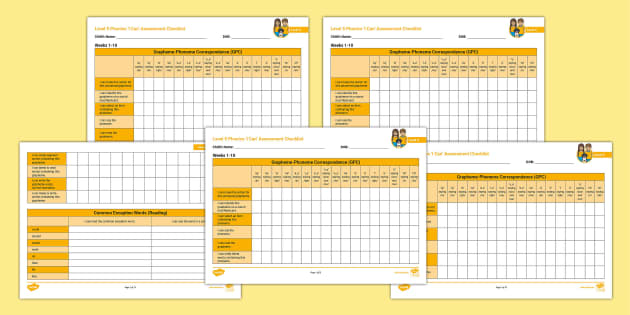 Twinkl Phonics Level 5 'I Can' Statements - Assessment Checklist Twinkl Phonics Level 5 'I Can' Statements - Assessment Checklist