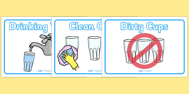 FREE! - Drinking Water Signs - Water, drinking water, water area, snack ...