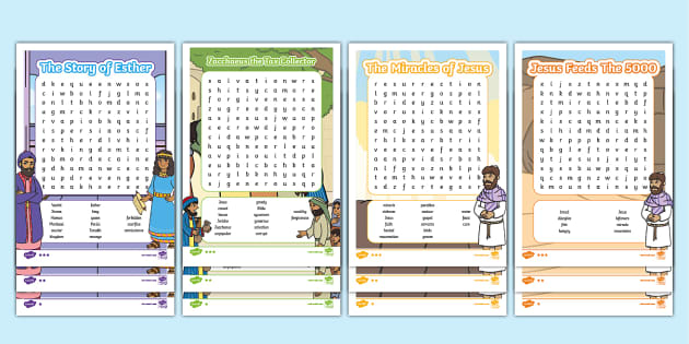 Bible Story Word Search | Resource Pack | Twinkl | KS1