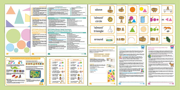 EYFS Maths Planning & Assessment Pack Circles and Triangles