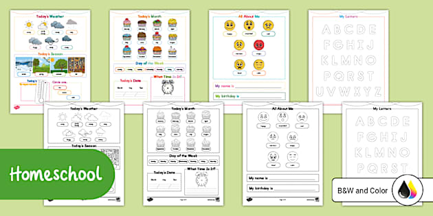 Morning Menu for Homeschool for Younger Children