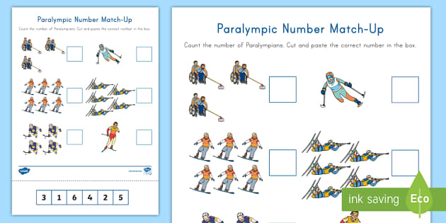 Winter Paralympics Number Match-Up
