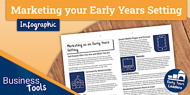 Marketing Your Early Years Setting Infographic | Twinkl