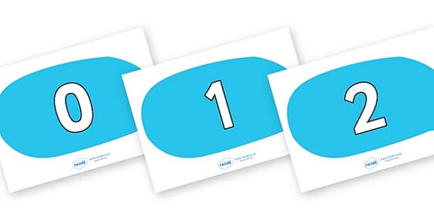 FREE! - Numbers 0-50 on Speech Bubbles (teacher made)