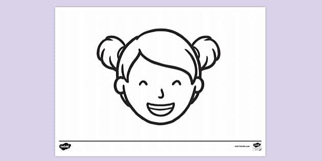 Happy Child Colouring | Colouring Sheets - Twinkl