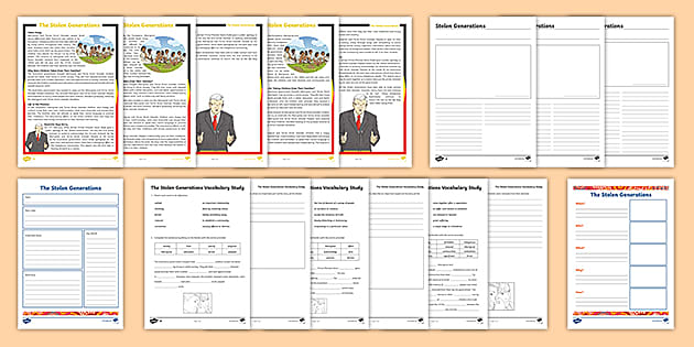 Stolen Generations Activity Pack | Twinkl Worksheets