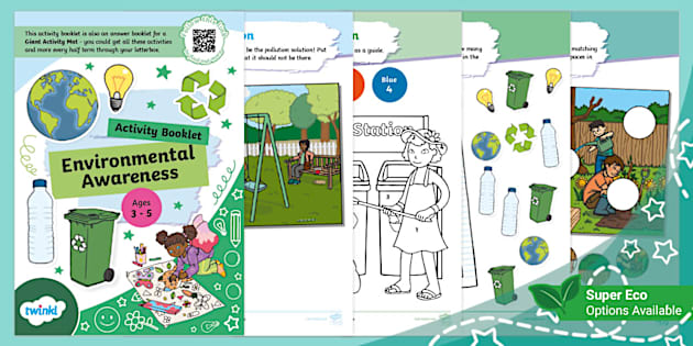 Environmental Awareness Activity Booklets for Kids - Twinkl