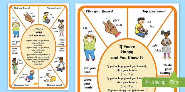 Happy and You Know It Poster (teacher made)