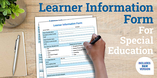 Learner Information Form For Special Education