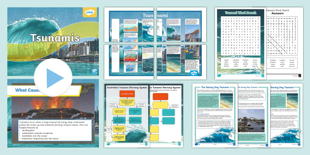 Tsunami Activity Pack (Teacher-Made) - Twinkl