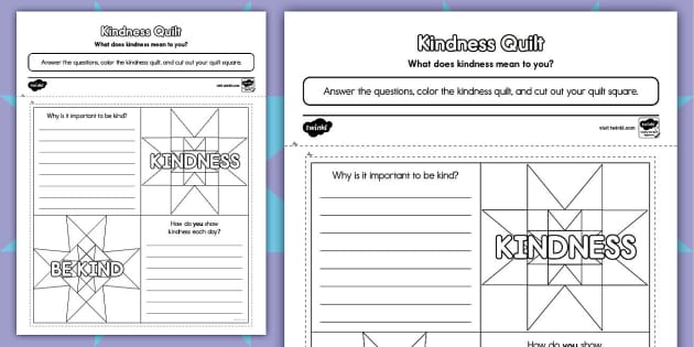 Collaborative Kindness Quilt Activity | Twinkl