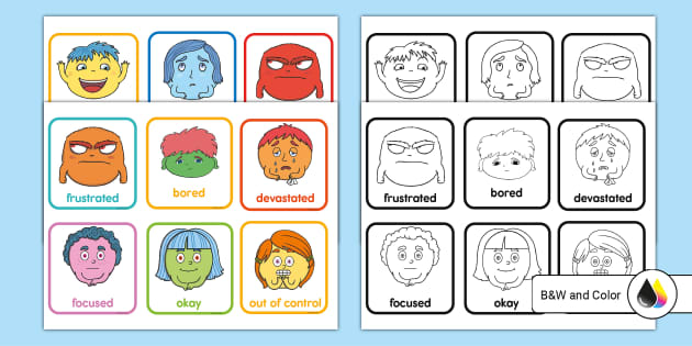 Mood Monster Cards (teacher made) - Twinkl