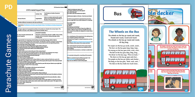 EYFS The Wheels on the Bus Parachute Activity Plan | Twinkl