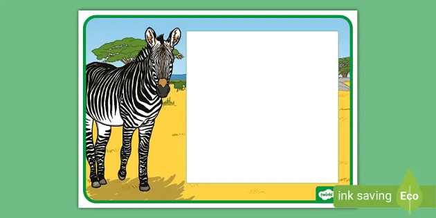 Zebra Border Clip Art