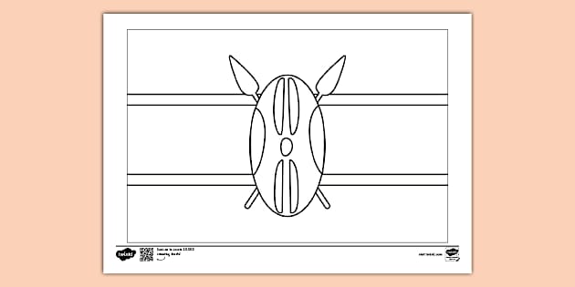 Kenya Flag Coloring Sheet (Teacher-Made) - Twinkl