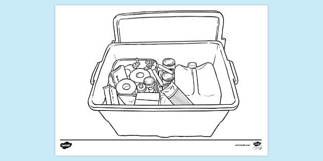 FREE! - Earthquake Survival Kit Crate Colouring | Colouring Sheets