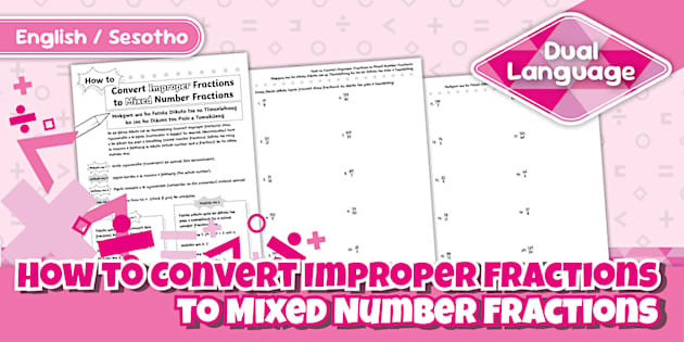 Grade 7 Maths - Term 2 - How to Convert Improper Fractions to Mixed ...