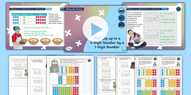 👉 Y5 DiM: Step 1 Multiply up to a 4-Digit Number by a 1-Digit