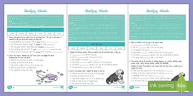 Identifying Adverbs (teacher made)