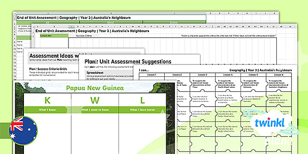PlanIt HASS Year 3 Australia's Neighbours Assessment Pack