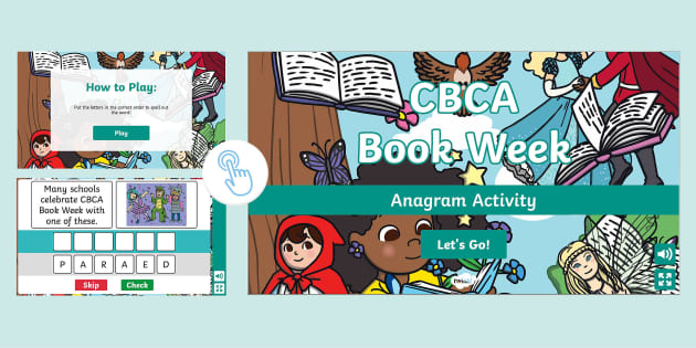 CBCA Book Week Go! Interactive Anagram Game (teacher made)