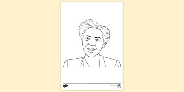 Portia White Colouring | Colouring Sheets (Teacher-Made)