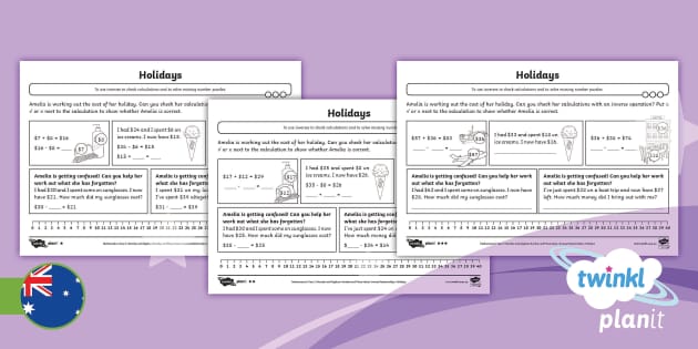 Year 2 Number and Place Value: Inverse Home Learning Tasks
