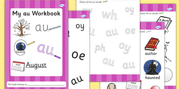 Phase 5 au Grapheme Workbook (teacher made)