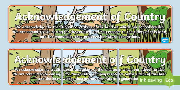Acknowledgment of Country Banner (Teacher-Made)