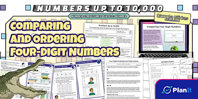During Year 4 Number: Numbers Up to 10, 000 - Comparing and Ordering 4 ...