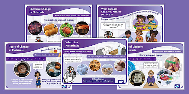EYFS All About Changes in Materials Fact Files | Twinkl