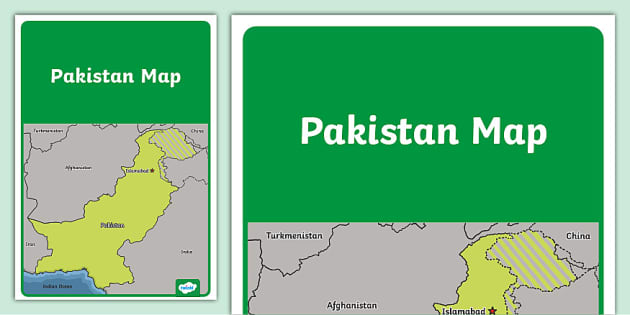 KS1 Pakistan Display Map (teacher made) - Twinkl