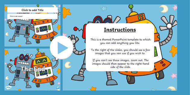 FREE! - Robot PowerPoint Template (teacher made)