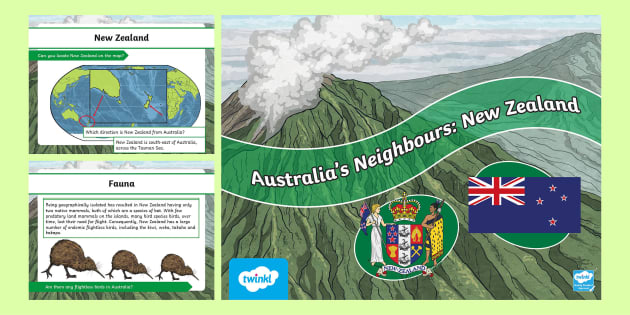 Australia's Neighbours New Zealand PowerPoint (teacher made)