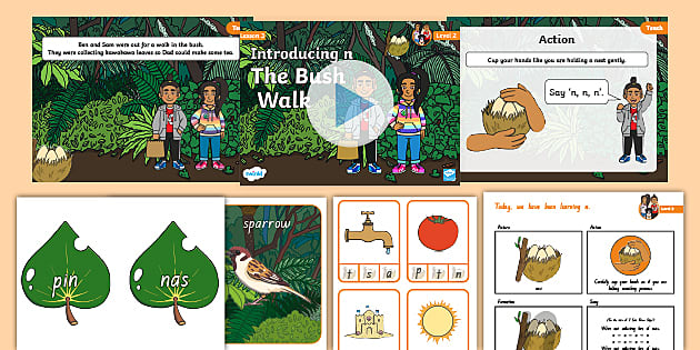 NZ Phonics: Level 2: Week 2: Lesson 2: 'n' Phonics Sound